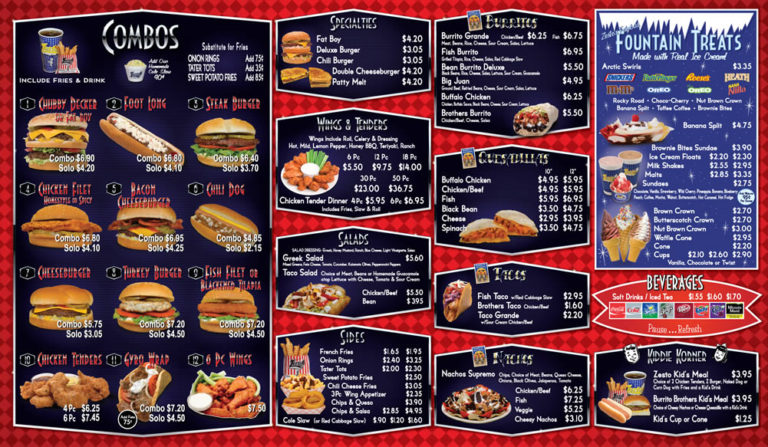 Zesto – Menu Boards – Ponce de Leon